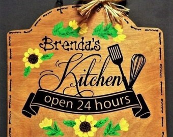 Sunflower Kitchen Sign | Etsy