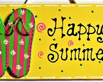 SUNGLASSES Happy Summer SIGN Wall Hanging Plaque Home Deck | Etsy