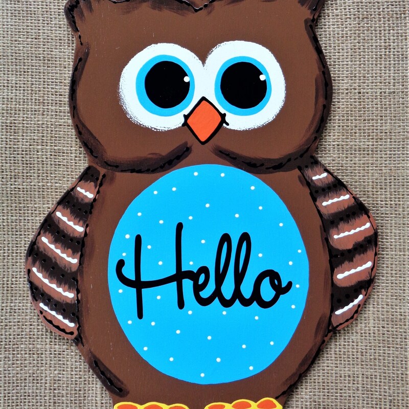 Owl Door Hanger - Etsy