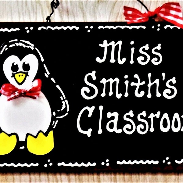 Penguin Welcome Sign - Etsy