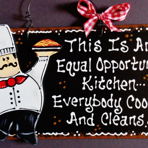 FAT CHEF OVERLAY Kitchen Hours Sign Plaque Country Wood Wall - Etsy