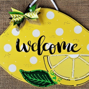 WELCOME LEMON SIGN Tropical Wall Plaque Home Tiki Bar Hot Tub - Etsy