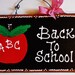 Back To School APPLE SIGN School Classroom Plaque Wall Door | Etsy