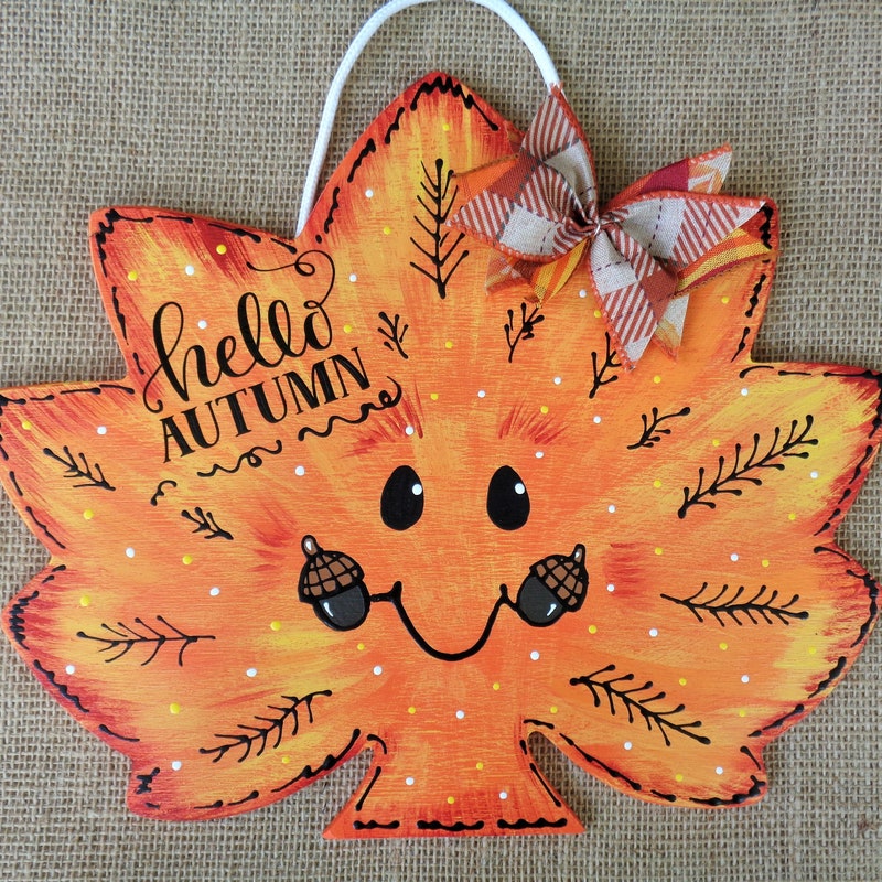 Handpainted Autumn Sign - Etsy
