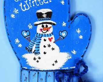 SNOWMAN WINTER SIGN Wall Art Door Hanging Hanger Plaque | Etsy