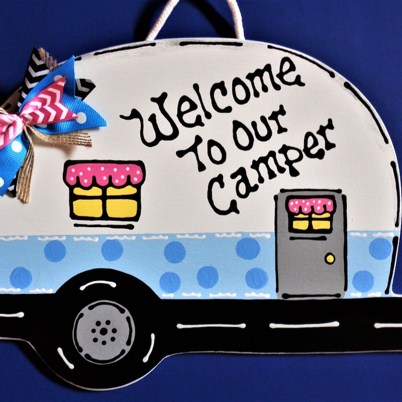Welcome Camper Sign - Etsy