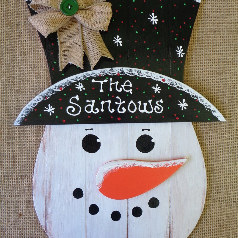 Snowman Signs - Etsy