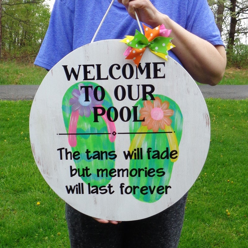 Outdoor Pool Signs - Etsy