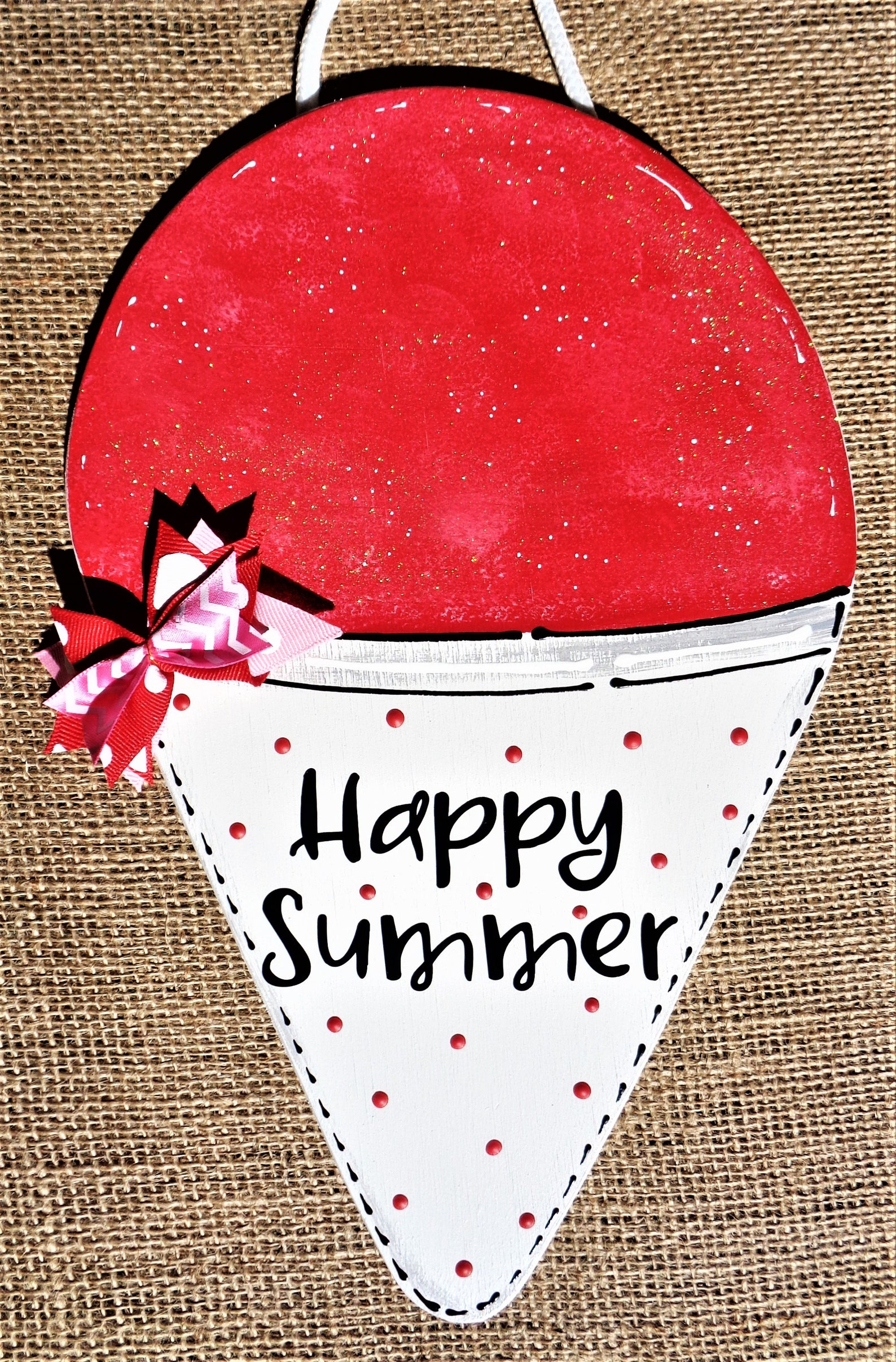 Cherry SNO CONE SIGN Shaved Ice Glittered Snow Wall Plaque | Etsy