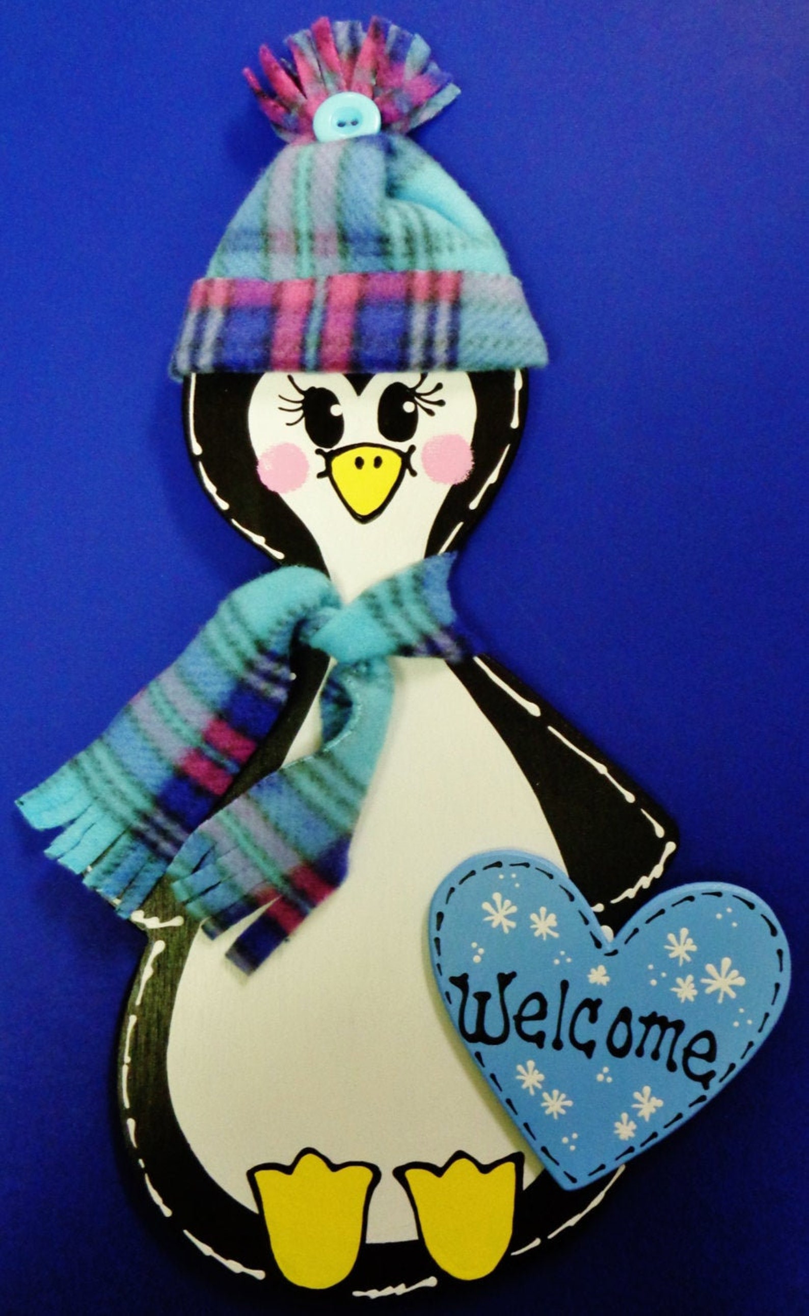 WELCOME PENGUIN SIGN Winter Season Holiday Plaque Christmas - Etsy