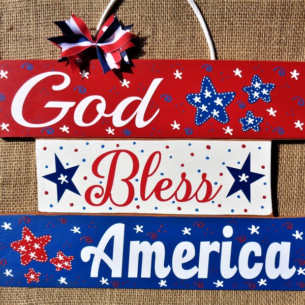 God Bless America Sign - Etsy