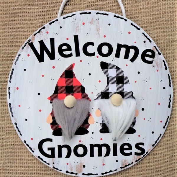 Gnome Welcome Sign - Etsy