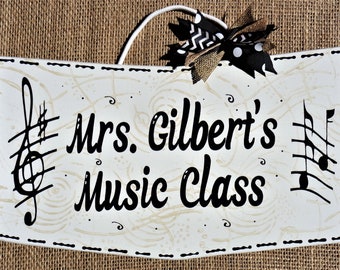 Music Classroom Door Sign - Etsy