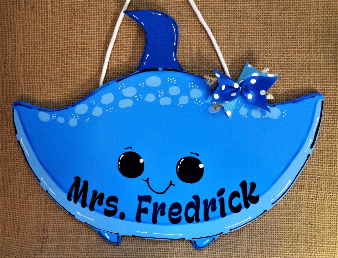Personalize Stingray TEACHER SIGN Wall Door Plaque School Class ...