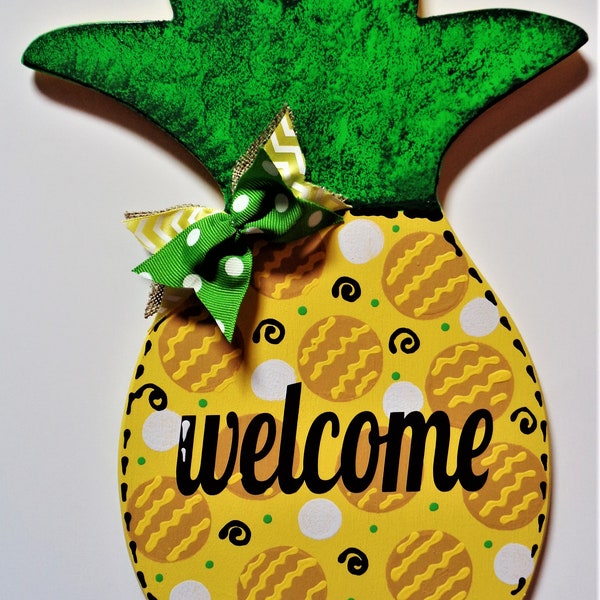 Pineapple Welcome Sign - Etsy