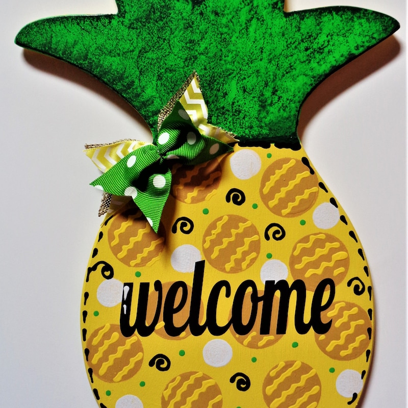 Pineapple Welcome Sign - Etsy