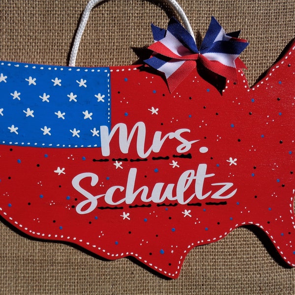 Personalized History Teacher Door Sign - Etsy