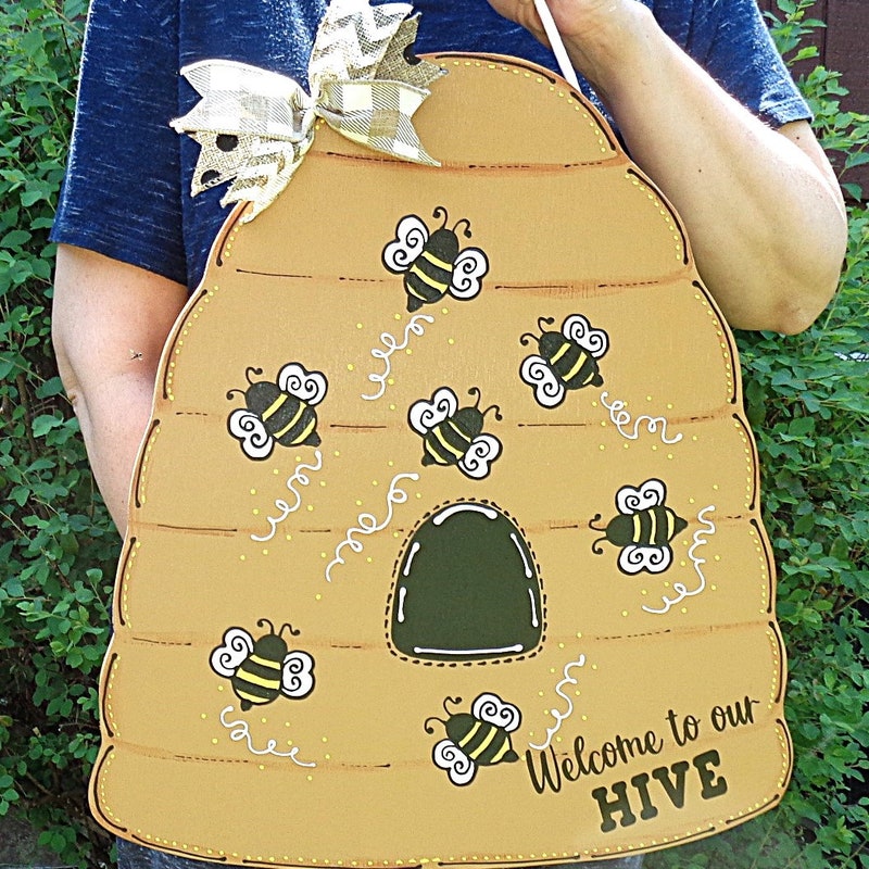 Hand Painted Hive - Etsy