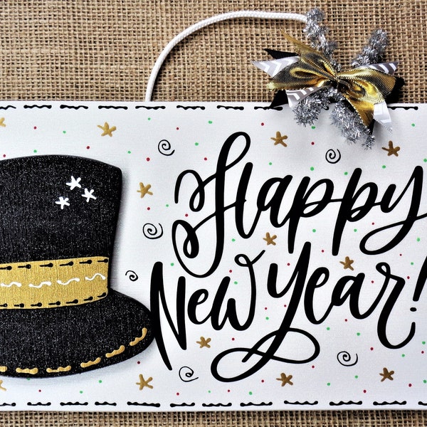 Happy New Year Sign - Etsy