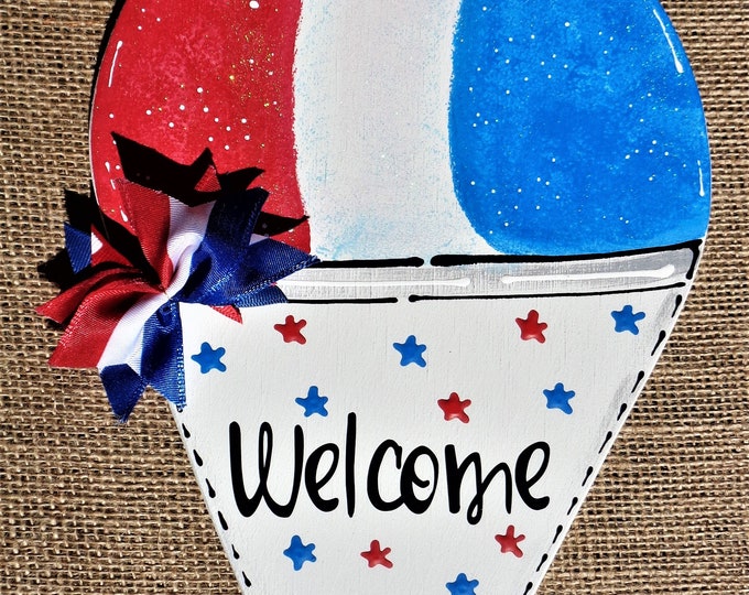 Americana SNO CONE SIGN Shaved Ice Glittered Snow Wall Plaque - Etsy