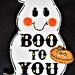 HAPPY HALLOWEEN Ghost SIGN Autumn Fall Decor Wall Door Hanging Hanger ...