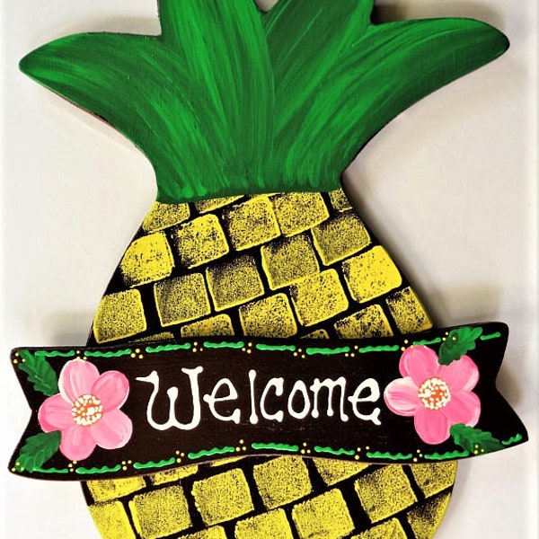 Pineapple Welcome Sign - Etsy