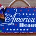 America the Beautiful AMERICANA SIGN Wall Art Hanger Hanging Plaque ...