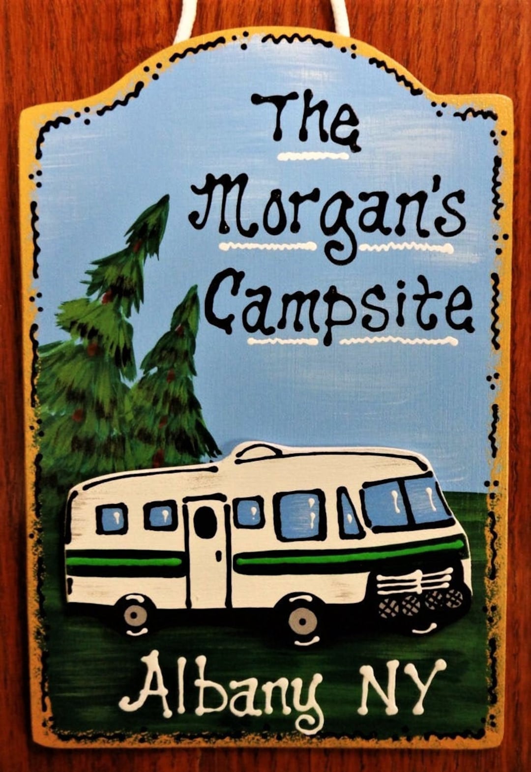 RV Motorhome CAMPER SIGN Personalized Name Camp Camping Travel Trailer ...