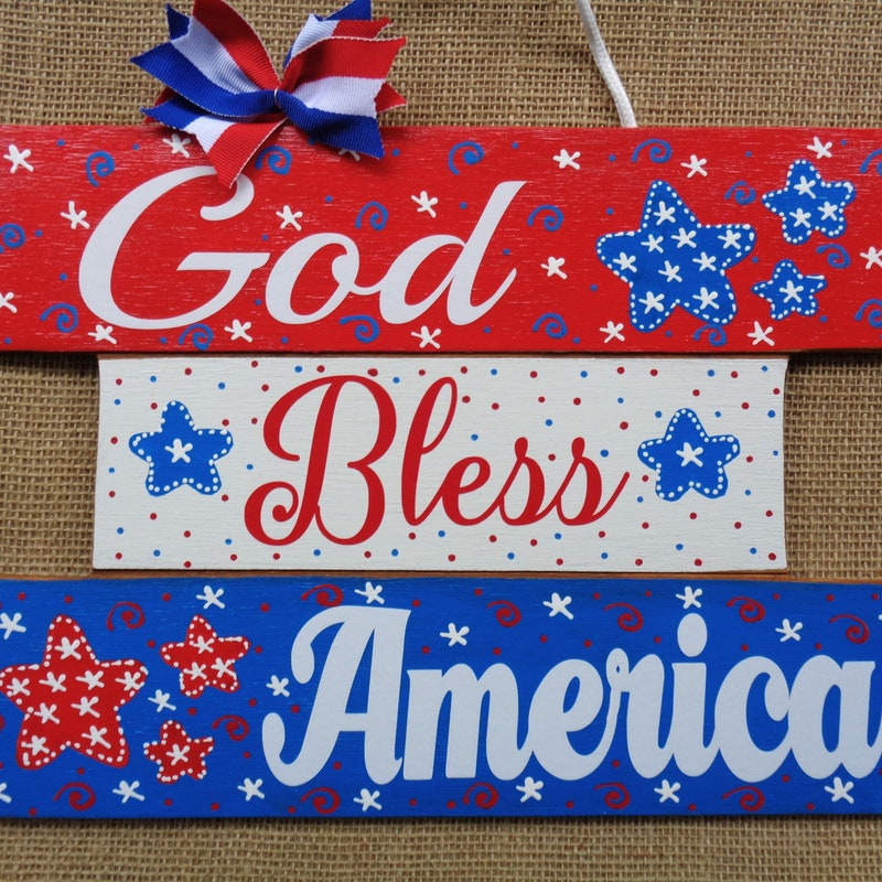 God Bless America Sign - Etsy