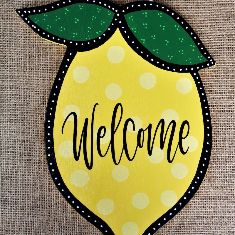Lemon Door Hanger - Etsy