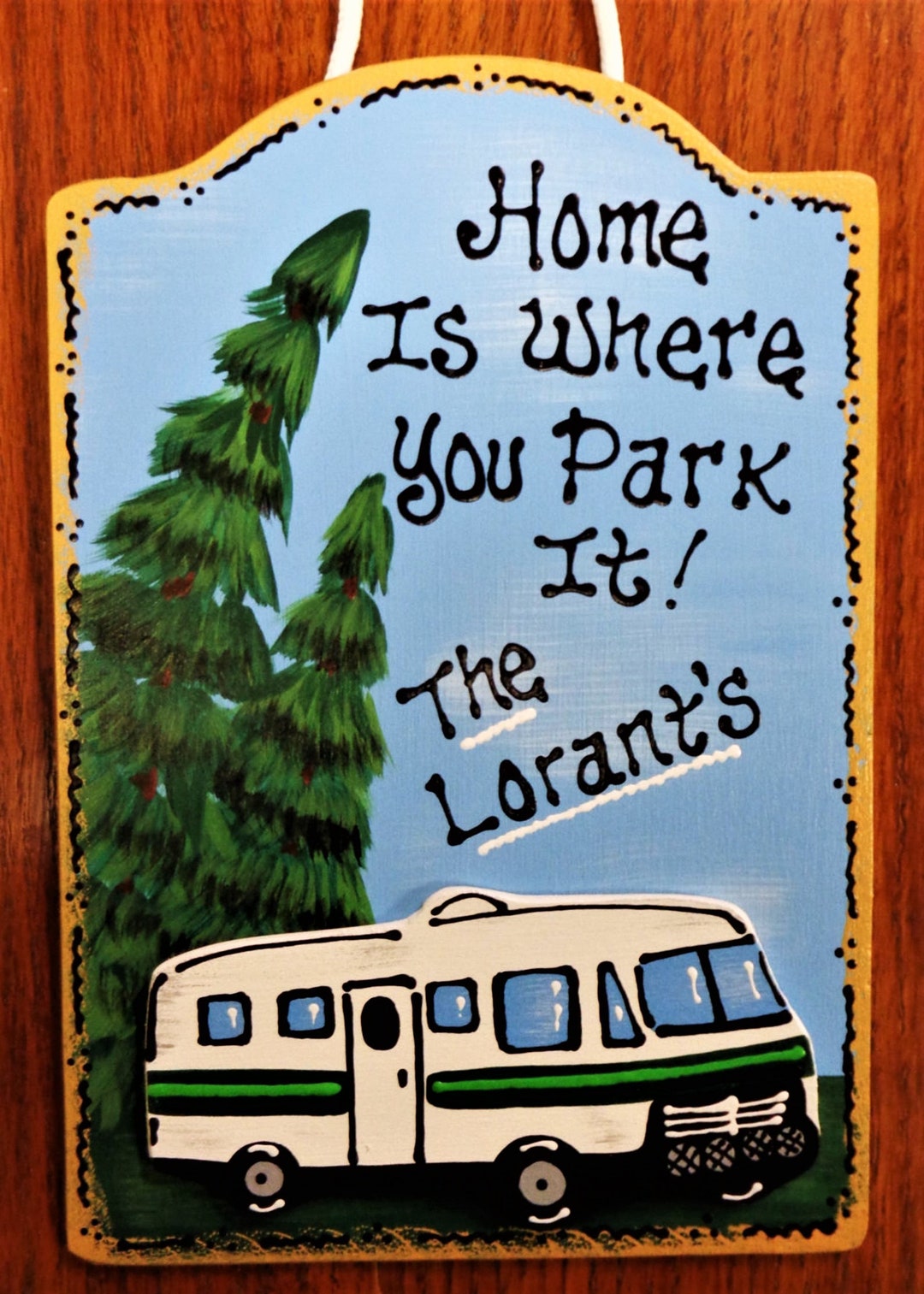 RV Motorhome CAMPER SIGN Personalized Name Camp Camping Travel Trailer ...