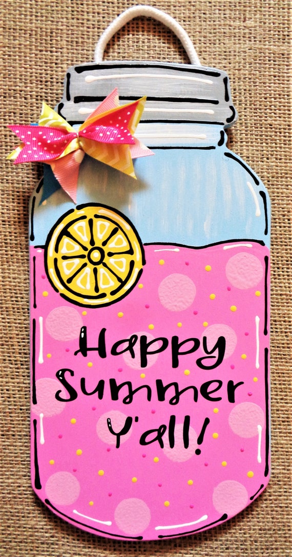 Pink Lemonade In Mason Jar