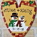 SNOWMEN Couple & Est. Date SIGN Christmas Winter Snowman | Etsy