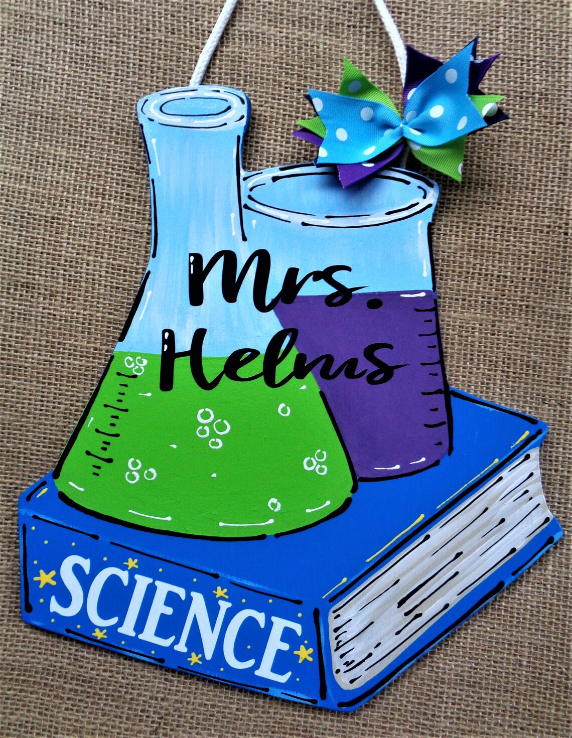 Personalized SCIENCE TEACHER SIGN Class Classroom Name Room - Etsy
