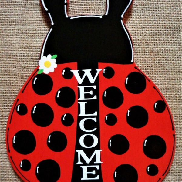Ladybug Welcome Sign - Etsy