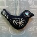 A Handmade Black Felt Hanging Bird - Etsy
