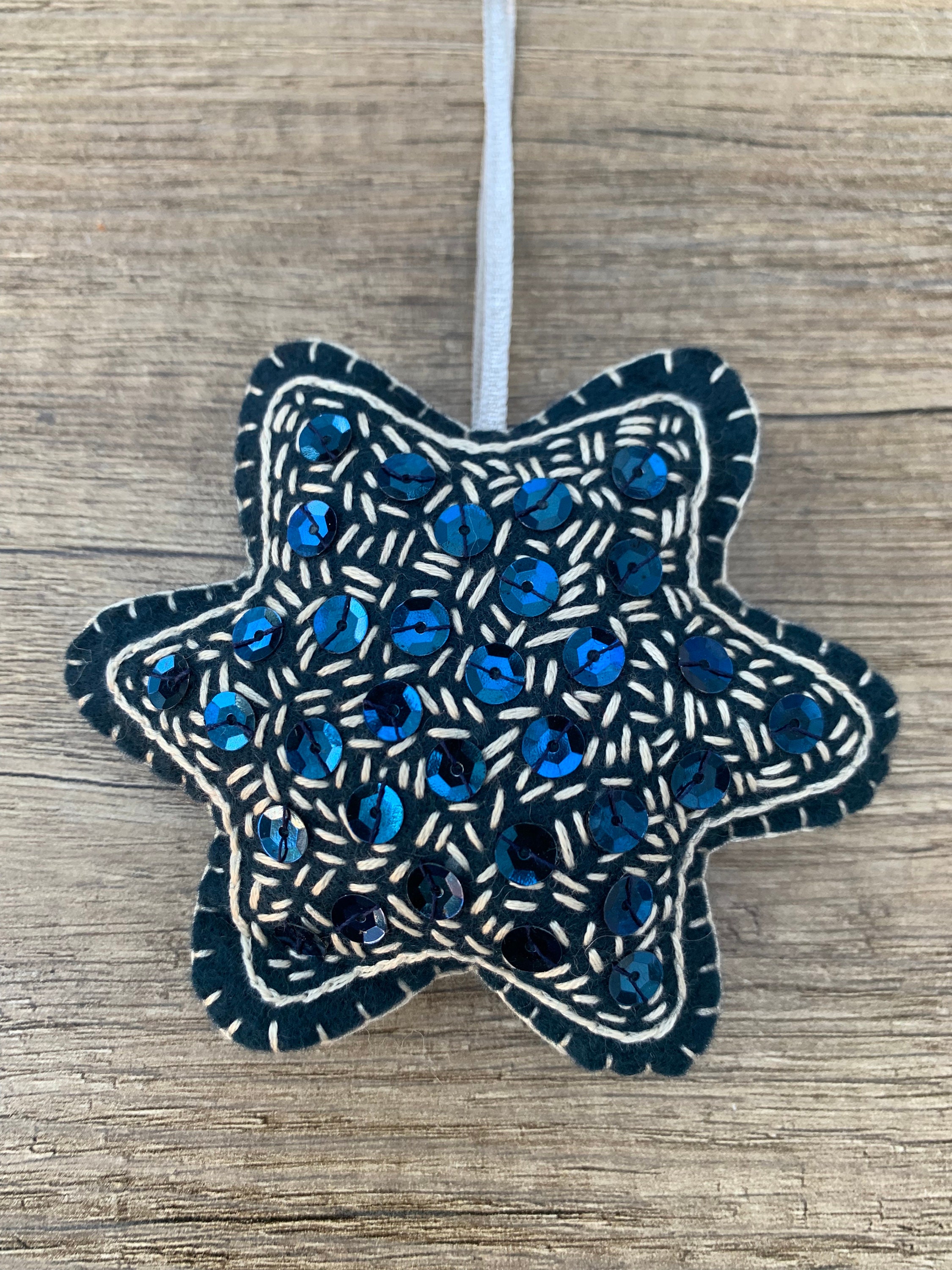 A Handmade Felt Star Hanging Ornament - Etsy