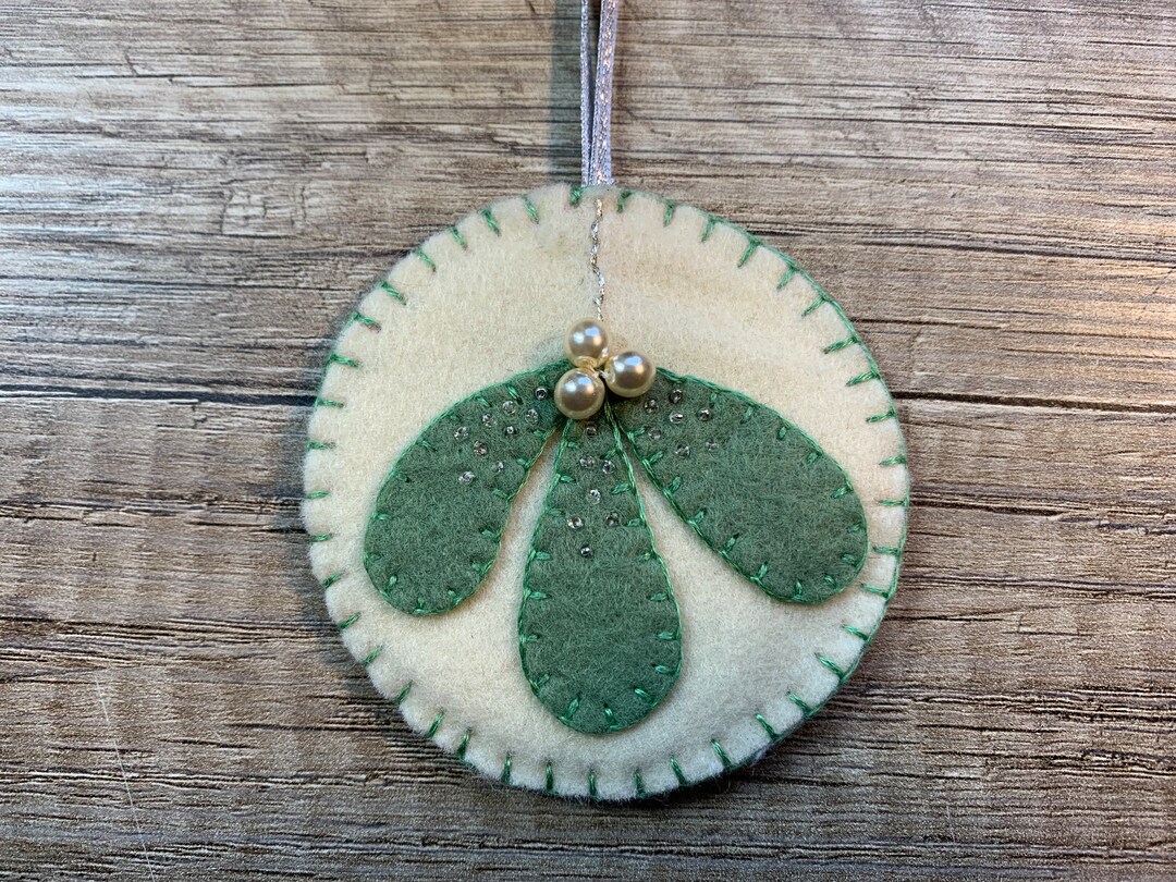 Handmade Mistletoe Christmas Decoration - Etsy