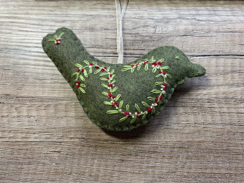 A Handmade Hanging Bird Ornament - Etsy