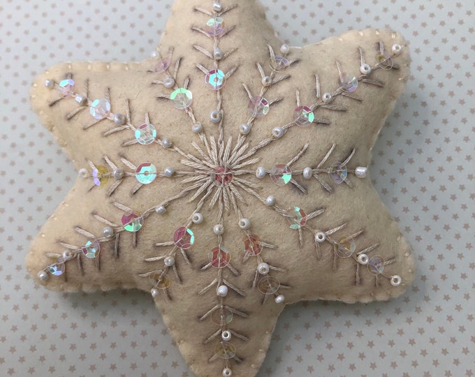 A Handmade Felt Christmas Tree Topper - Etsy