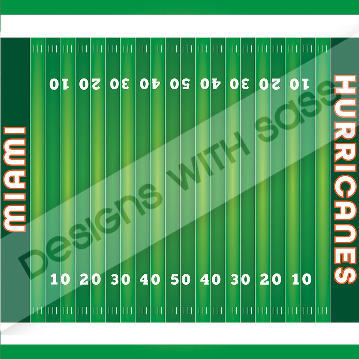 Digital Paper, Miami College Football Pattern, Miami College Football ...