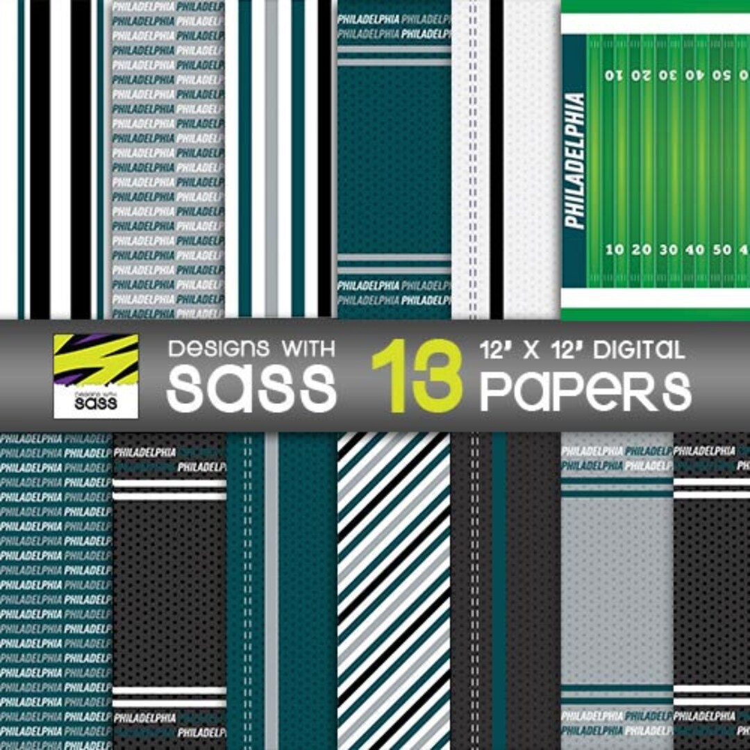 Digital Paper, Philly Football, Football Pattern, Pro Football ...