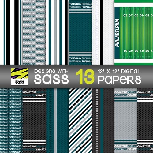 Digital Paper, Philly Football, Football Pattern, Pro Football ...