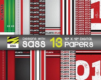 Red Digital Papers - Etsy