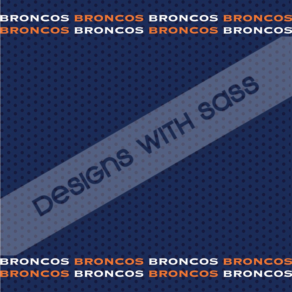 Digital Paper, Denver Football Paper, Denver Football Pattern, Denver ...