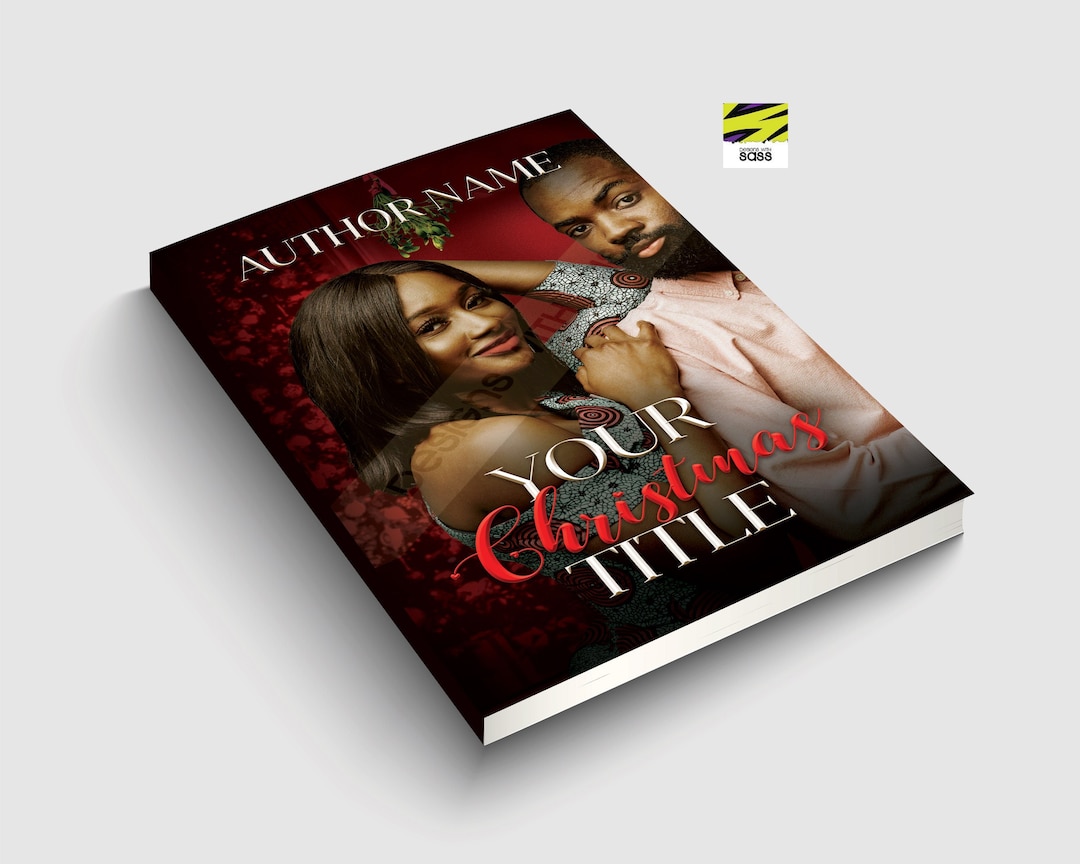 Premade Book Cover Design for Black Love Christmas Book Cover Design ...