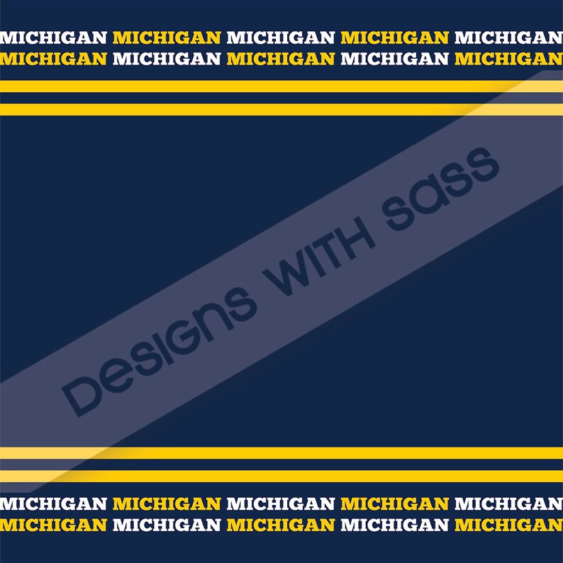 Digital Paper Michigan College Football Pattern Michigan - Etsy