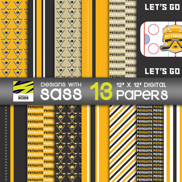 Pittsburgh Penguins Svg - Etsy