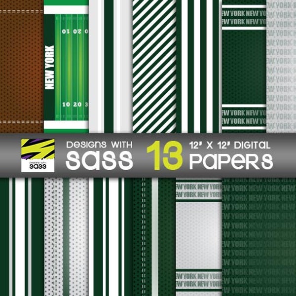 Green Scrapbook Paper - Etsy