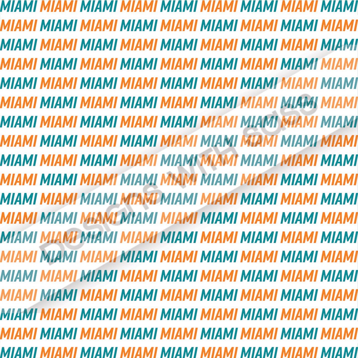 Digital Paper, Miami Football Paper, Miami Football Pattern, Miami ...